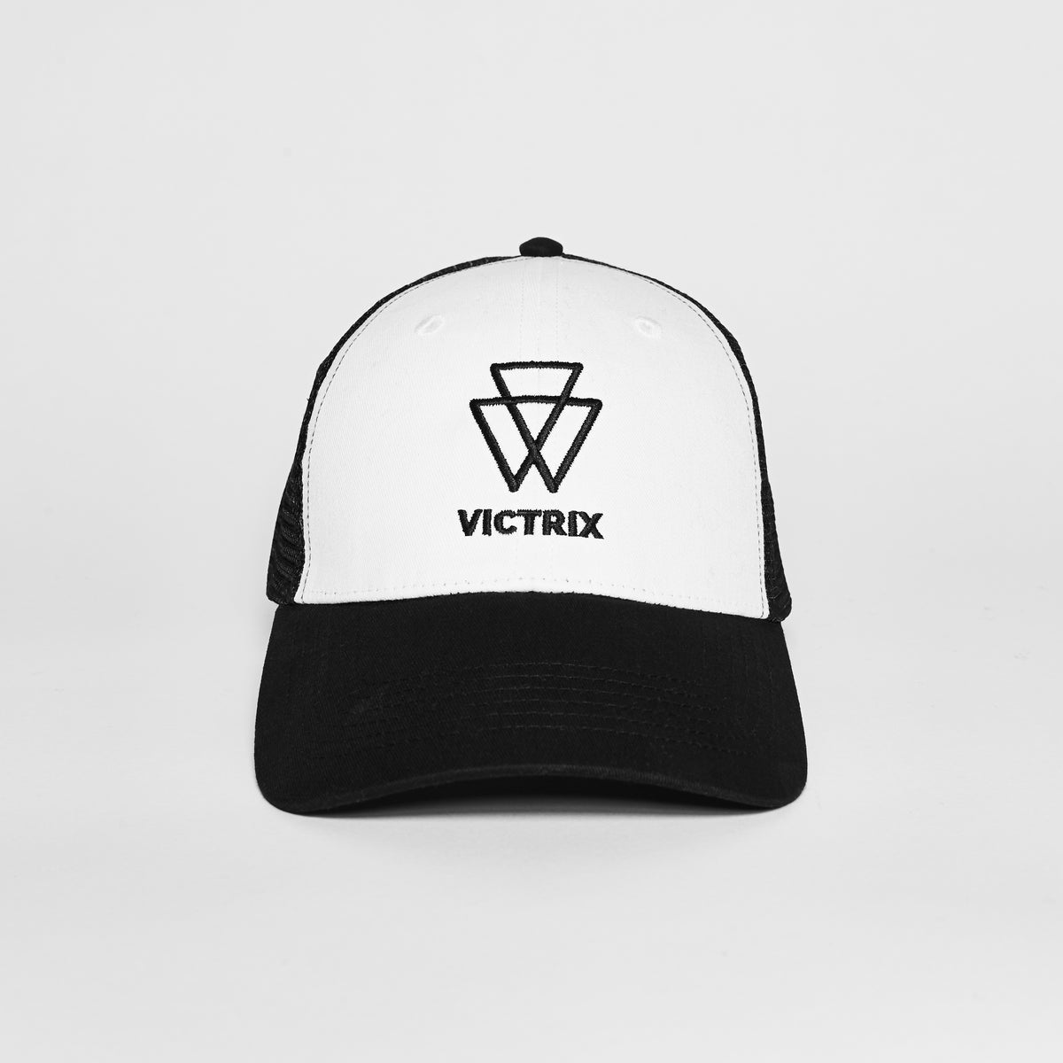 Victrix Trucker Cap - Black and White – The Female Cricket Store
